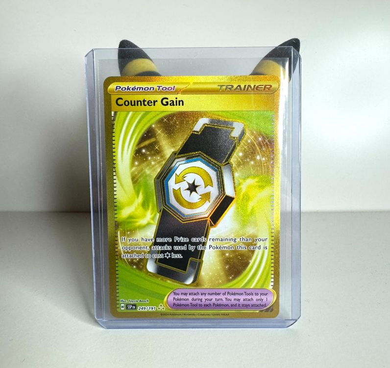 Counter Gain 249/191 Gold Pokemon Surging Sparks SSP MINT (Neu (gemäss ...