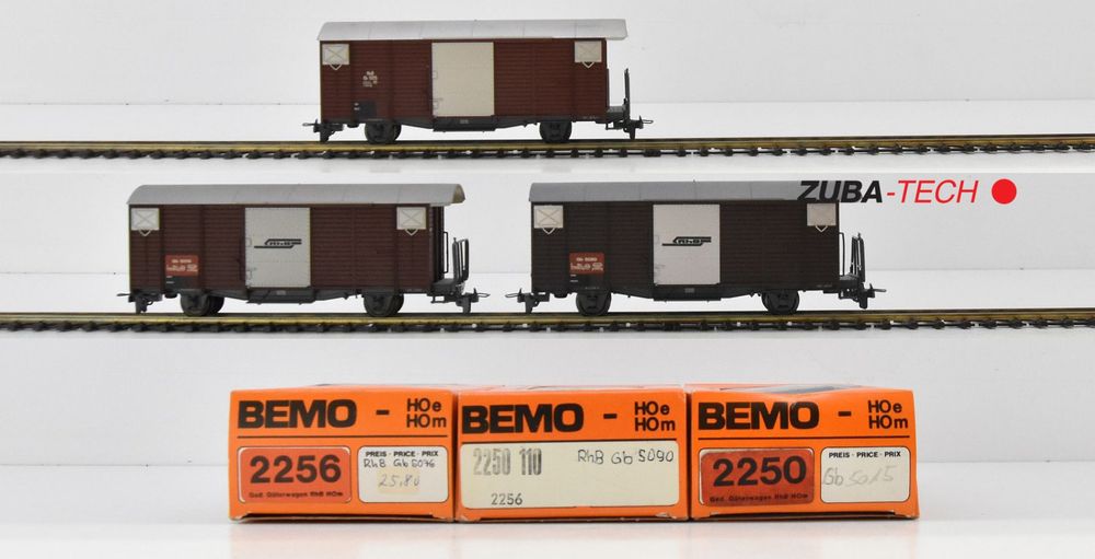 Bemo 3x Güterwagen der RhB H0m GS mit OVP | Kaufen auf Ricardo