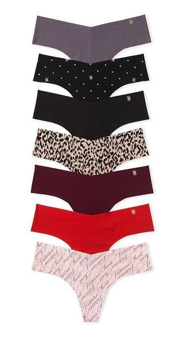 Victoria's Secret 7-Pack Core No-Show Cheeky Panties Gr M | Kaufen auf ...