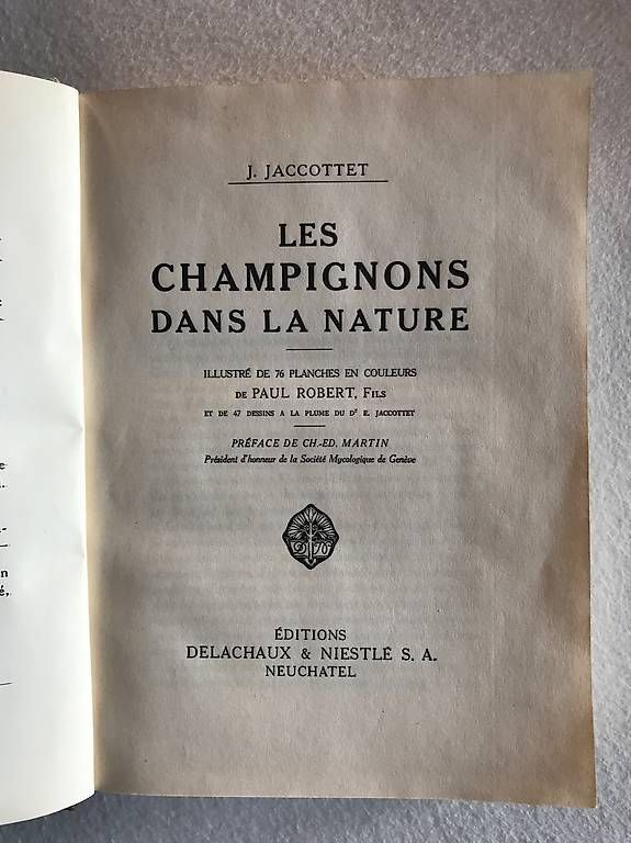 Les champignons dans la nature, superbe livre de 1935 (Gebraucht) in ...