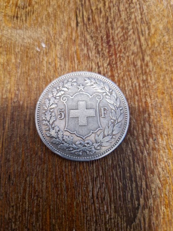 5 Franken 1892 (Gebraucht) in Biel/Bienne für CHF 115 – mit Lieferung auf Ricardo kaufen