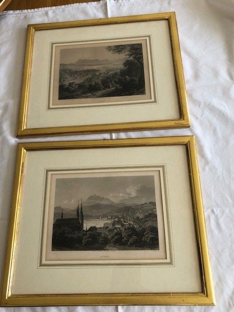2 Stiche Luzern, C. Huber ca. 1860 (Gebraucht) in Bern für CHF 10 – mit ...