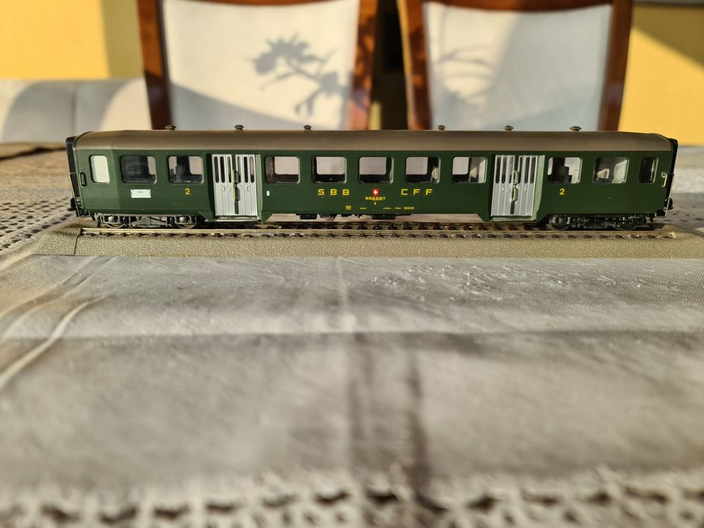 2. Klasswagen der SBB-CFF, Liliput, H0-GS (Gebraucht) in Lanzenhäusern für CHF 20 – mit ...
