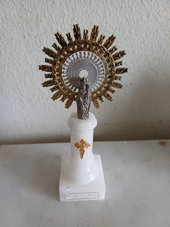 Vintage Statue der Jungfrau Maria del Pilar von Saragossa (Gebraucht ...