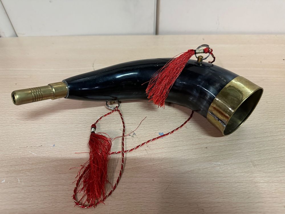 Cor de chasse en corne véritable avec embout laiton | Kaufen auf Ricardo