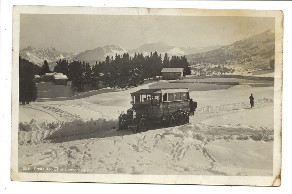 Chur - Lenzerheide GR Saurer Postauto mit Winterausrüstung (Gebraucht) in Engelburg für CHF 20.9 ...