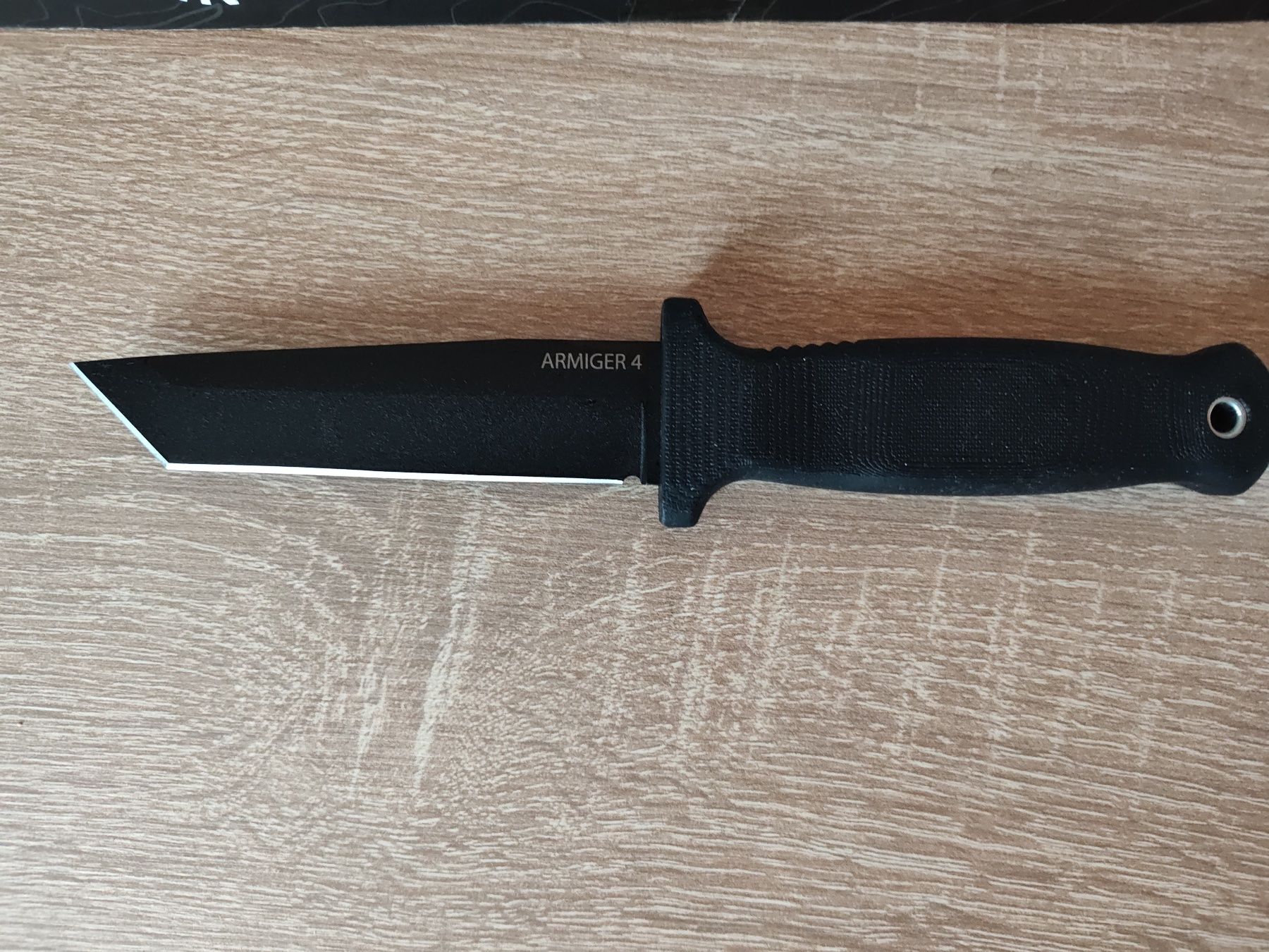 Demko Knives Armiger 4 Tanto Fixed Blade Black (Neuf (Voir description ...