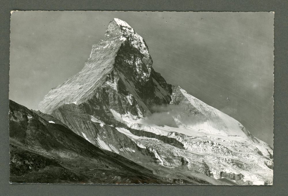 AK sw Matterhorn VS Zermatt ≈ vor 1957 (Gebraucht) in Basel für CHF 5 – mit Lieferung auf ...