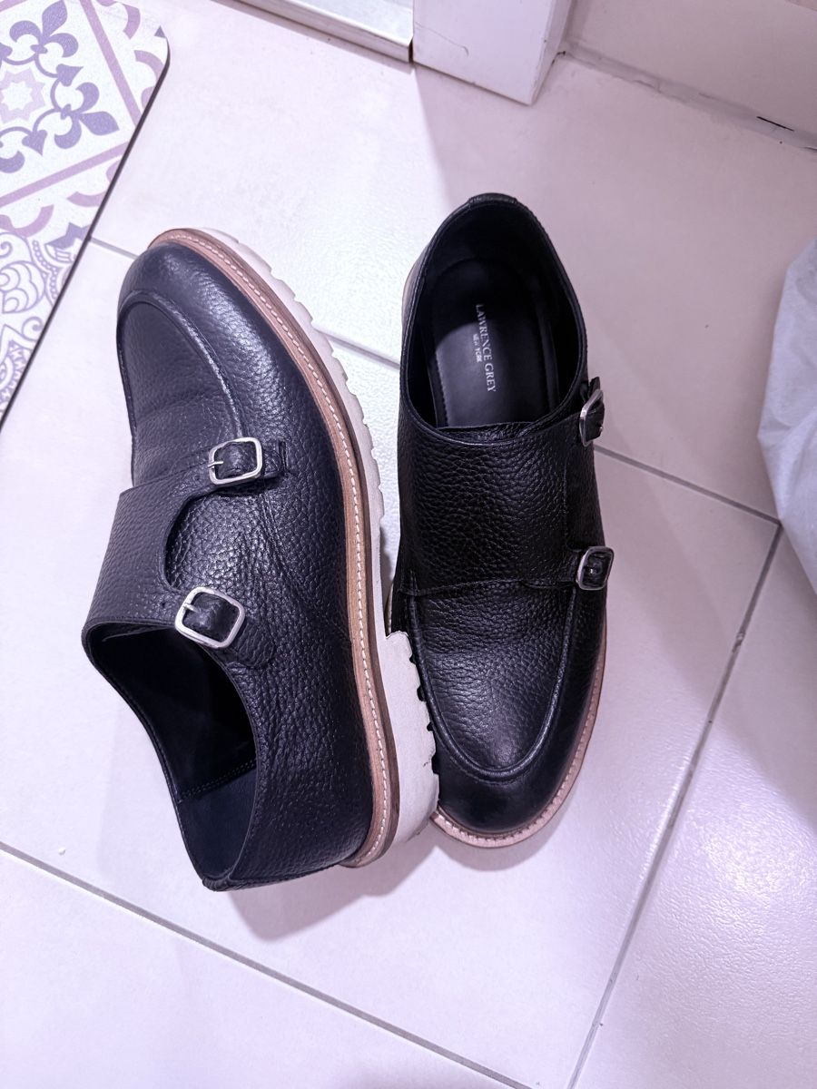 Lawrence Grey - Chaussure à lacets en cuir à double boucle - (Neuf ...