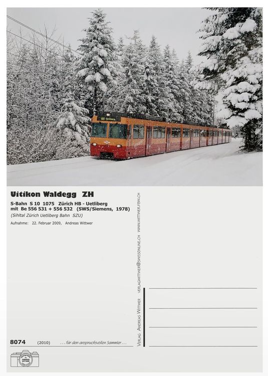 Uitikon Waldegg Uetliberg Dietikon Limmattal Zürich Bahn SZU (Neu (gemäss Beschreibung)) in Bern ...