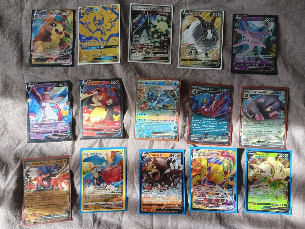 Seltene Pokémon Karten (ex, V, VMAX, Trainer A) (Gebraucht) in ...