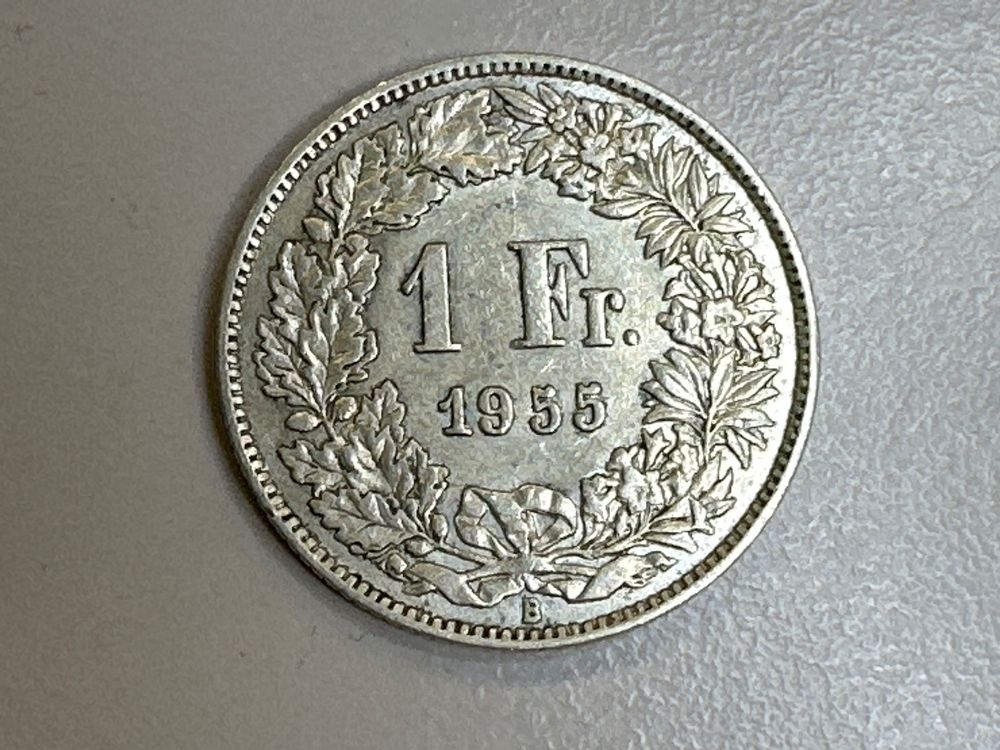 1 Fr. Silber Schweiz 1955 ss+ | Kaufen auf Ricardo