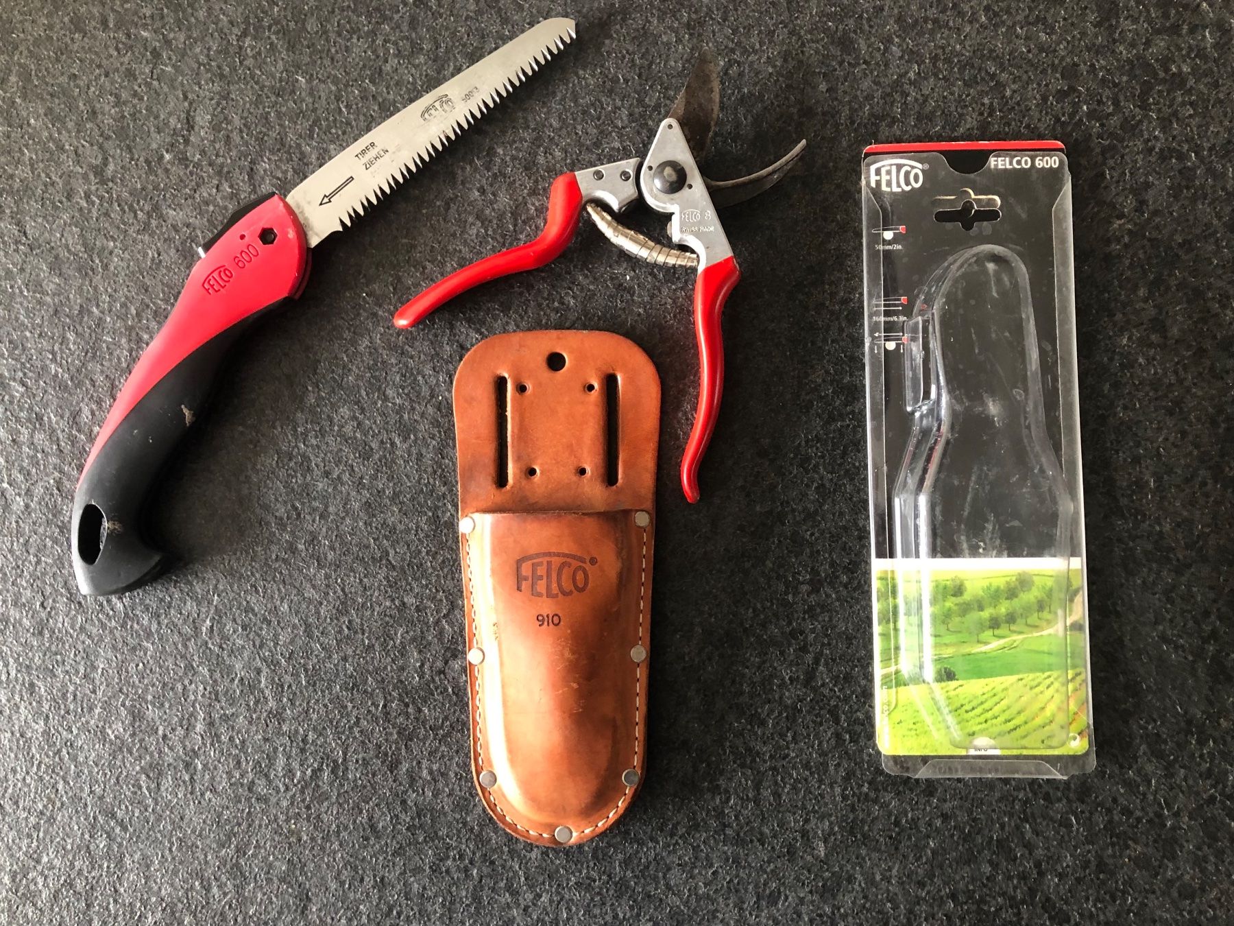 Gartenschere FELCO 8, Holster FELCO 910, Säge FELCO 600 (Gebraucht) in ...