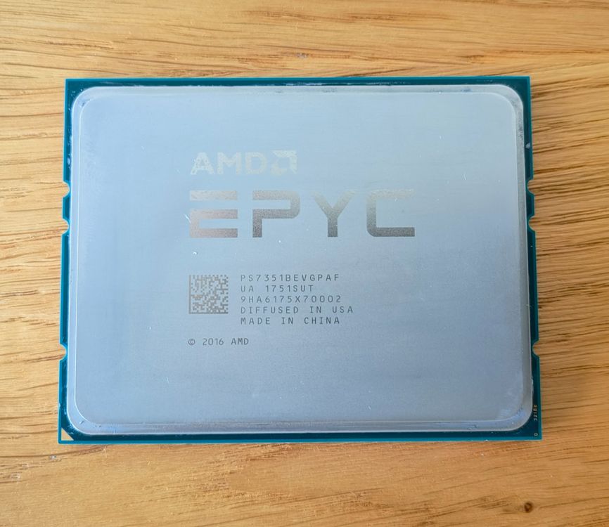 AMD EPYC 7351 16-Core 32 Threads 2.9 GHz (Gebraucht) in Mols für CHF ...