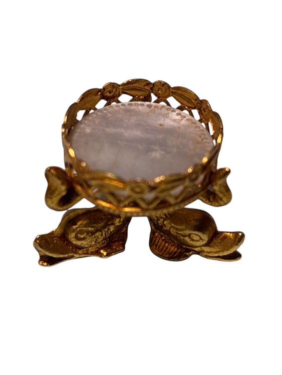 Vintage Puppenstubentisch, metall mit Perlmutt -2,8 cm hoch (Gebraucht ...