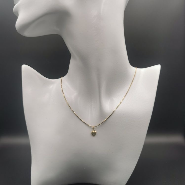 Fabelhafte Goldkette Mit Herzanhanger Ebenbild