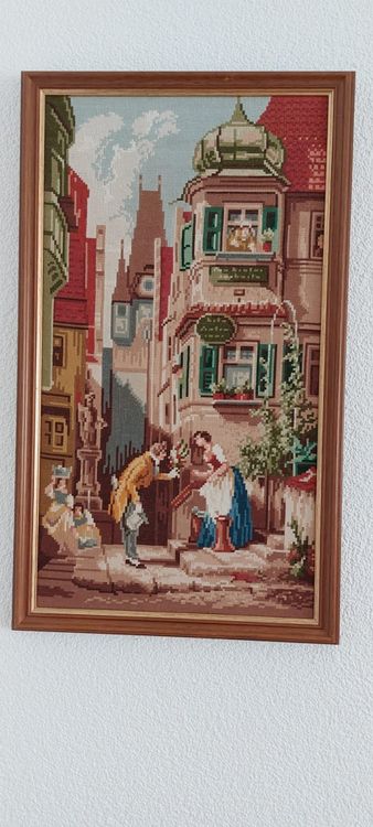 Petite point gobelin von Carl Spitzweg der ewiger Hochzeiter (Gebraucht) in Dübendorf für CHF 89 ...