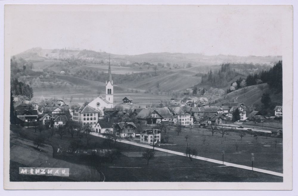 menznau fotokarte dorfansicht kirche | Kaufen auf Ricardo