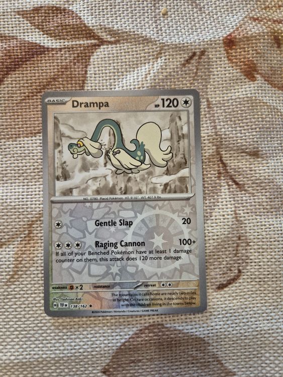 Drampa Holo (DE) + Reverse (EN) Pokemon TEF 138/162 (Neu (gemäss ...