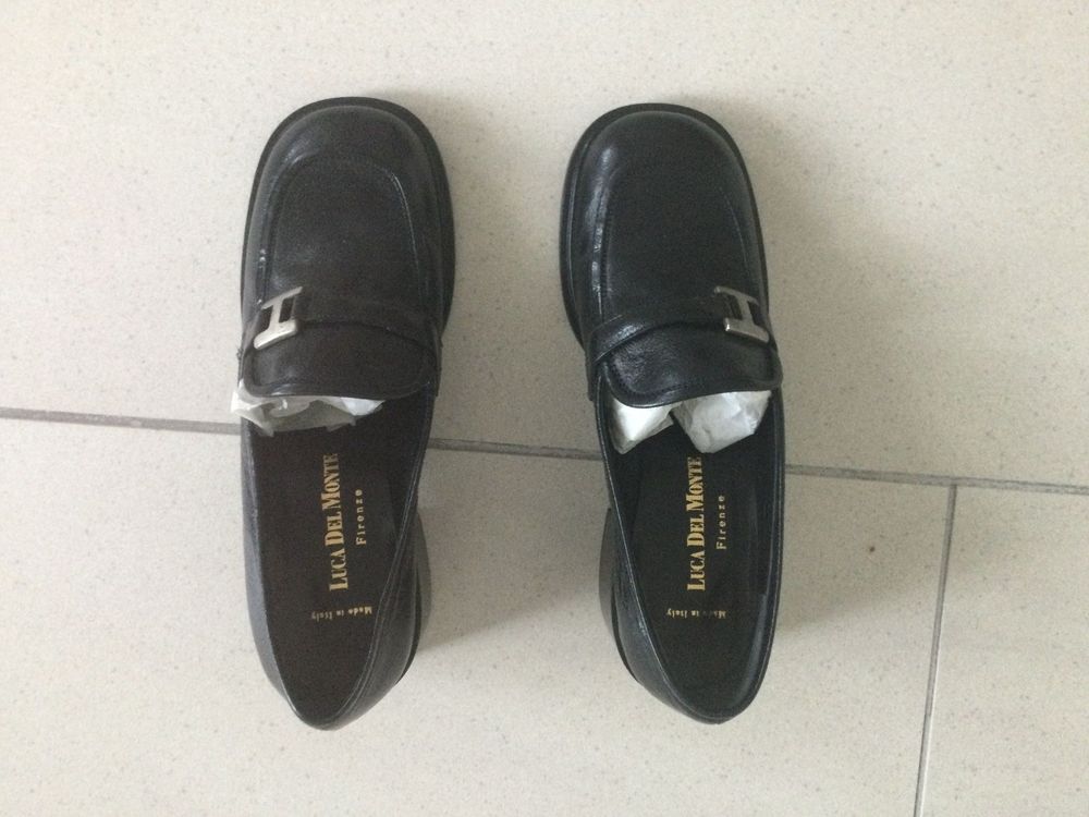 Neue hochwertige Lederschuhe Luca Del Monte Firenze schwarz (Neu und ...