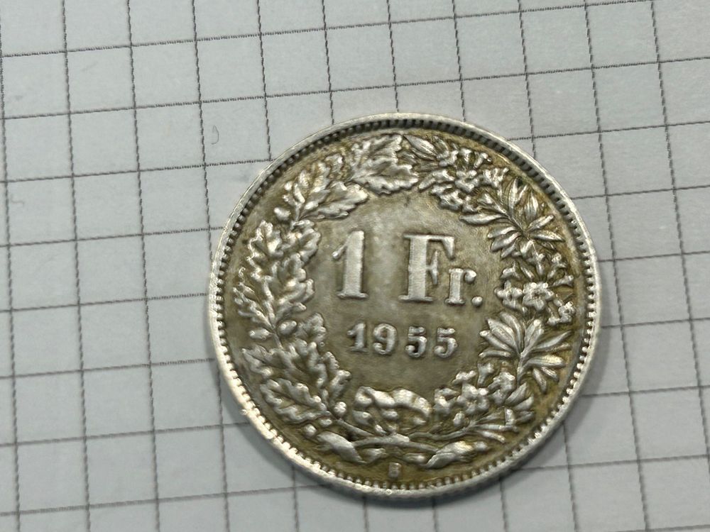 Alte silber 1 Franken 1955 (Gebraucht) in herisau für CHF 17 – mit Lieferung auf Ricardo kaufen
