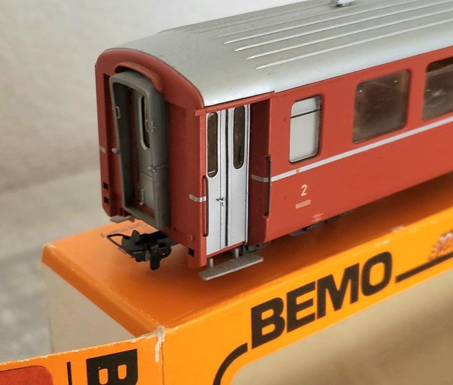 Bemo H0m RhB Personenwagen 3255 Bernina Bahn rot, neuwertig | Kaufen auf Ricardo