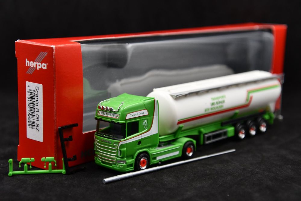 Herpa Scania R '09 TL Silo-Sattelzug "Urs Bühler", 1:87 | Acheter sur ...