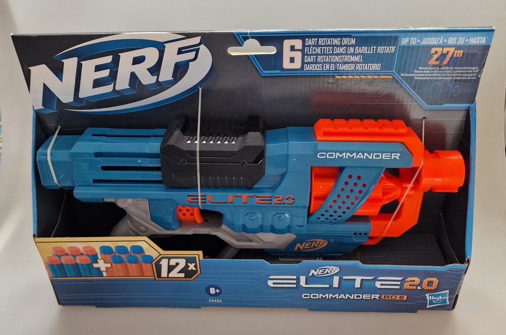 NERF Elite 2.0 Commander RD-6 Blaster - Neu (Neu und originalverpackt ...