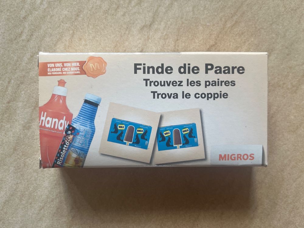 Jeu de mémoire Memory Migros Trouvez les paires (Neuf avec emballage d ...