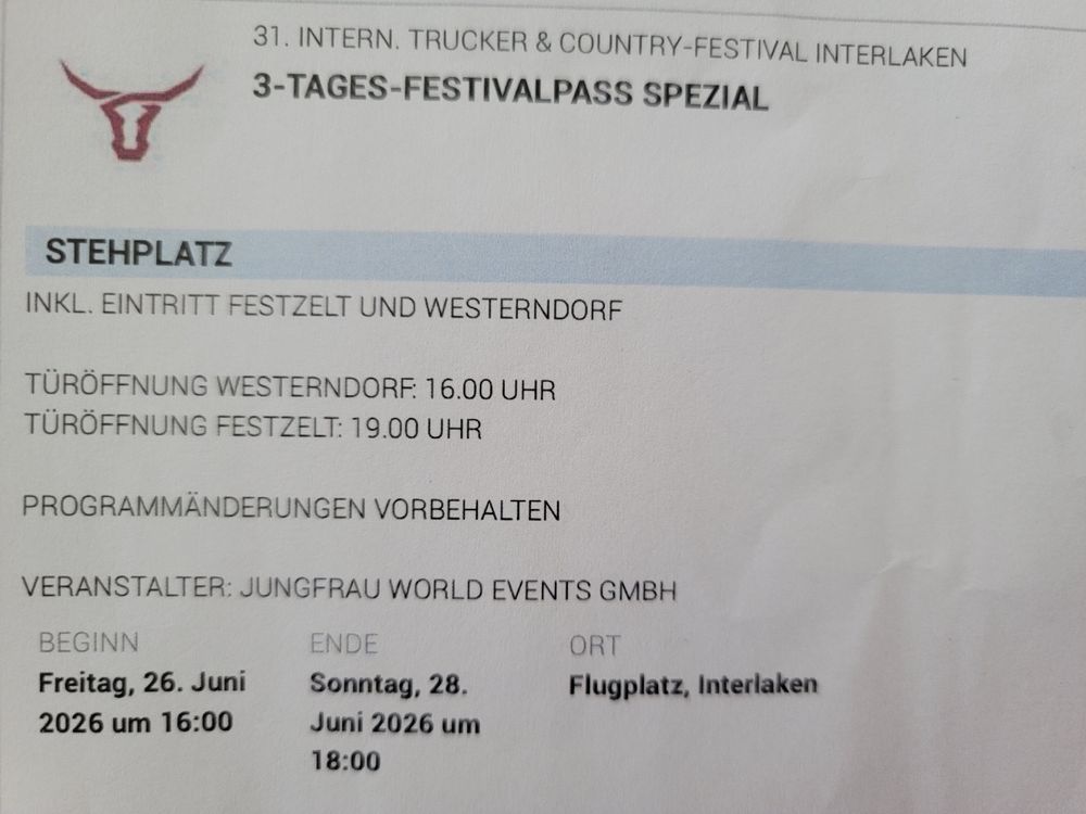 Trucker- & Country-Festival Interlaken (Neu und originalverpackt) in ...