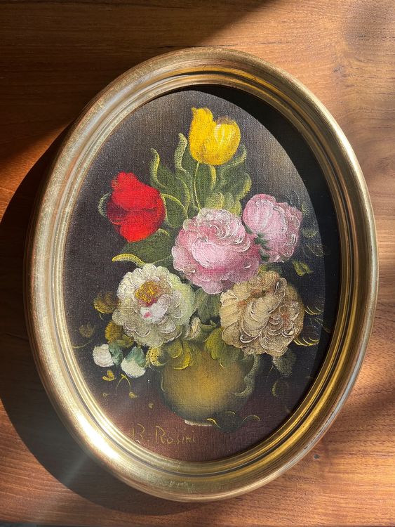 Gemälde Öl auf Leinwand. Holzrahmen, gold. Signiert R.Rosimi (Gebraucht) in Wald ZH für CHF 39 ...