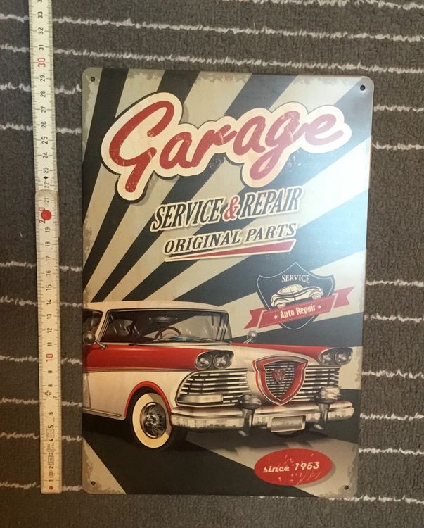 BLECHSCHILD: GARAGE: Service & Repair, Original Parts (Gebraucht) in ...