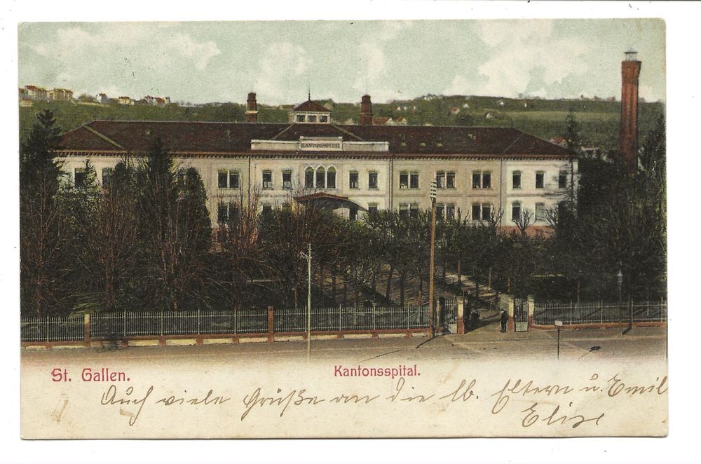 St. Gallen - Stadt - Kantonsspital - 1906 (Gebraucht) in Engelburg für CHF 9.9 – mit Lieferung ...