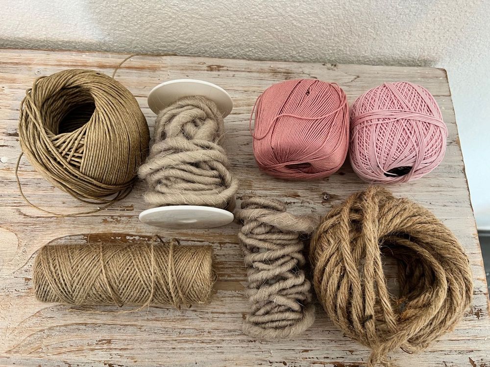 Diverse Jute Schnur, Garn unsw... für Deko oder zum Basteln | Kaufen ...