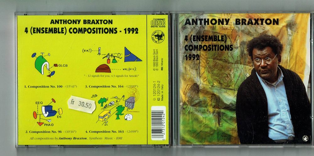 Anthony Braxton – 4 (Ensemble) Compositions 1992 | Kaufen auf Ricardo