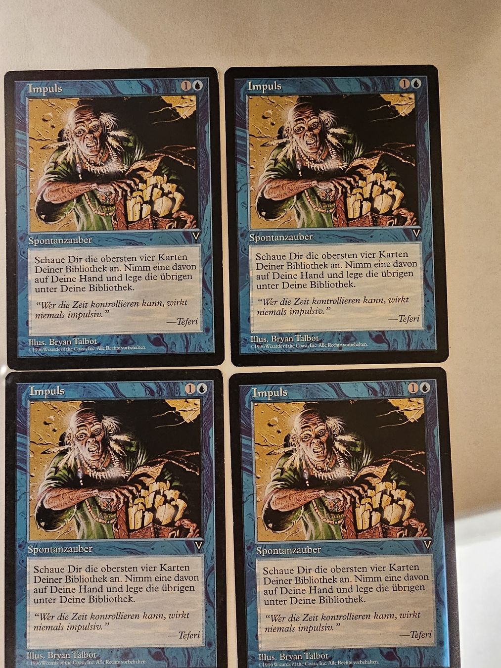 Magic The Gathering Karte: 4x Impuls - Visionen, (Gebraucht) in Wisen ...