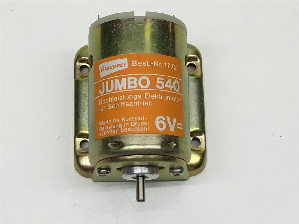 Graupner 1772 Jumbo 540 Elektromotor 6V= (Neu (gemäss Beschreibung)) in ...