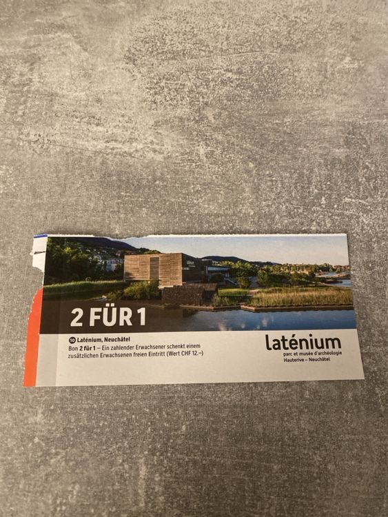 2 für 1 Ticket Laténium Neuchâtel - Archäologiepark Schweiz (Neu und ...