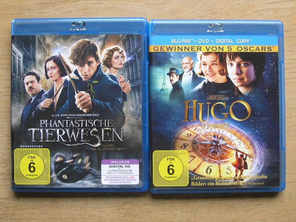 Hugo Cabret + Phantastische Tierwesen 2Filme-Set (Gebraucht) in Zuzwil SG für CHF 12.5 – mit ...