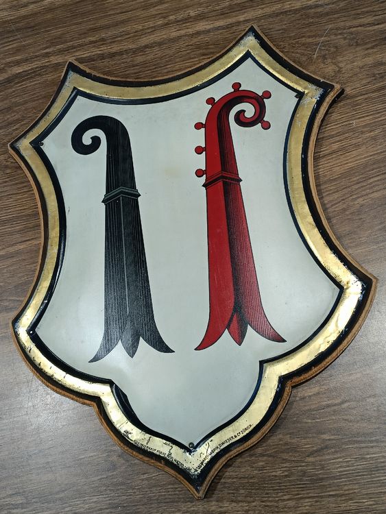 Altes Blech Wappen Schild / Basel - Fabrik Wieser Zürich (Gebraucht) in ...
