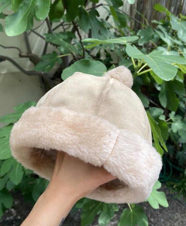 ️Hut Mütze Wildleder / Lammfell Gr.55 | Kaufen auf Ricardo