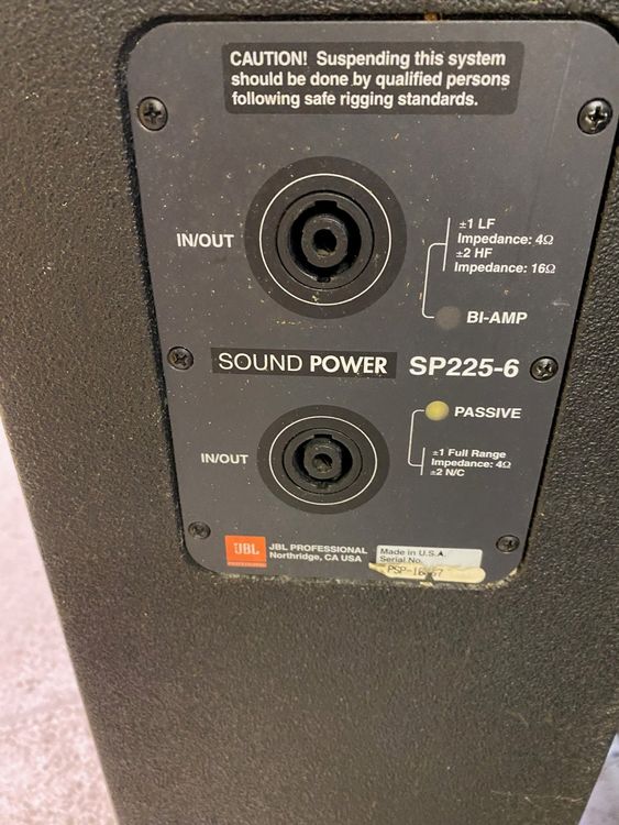 JBL Sound Power 225-6 Part 1 (Gebraucht) in Oberstammheim für CHF 390 ...