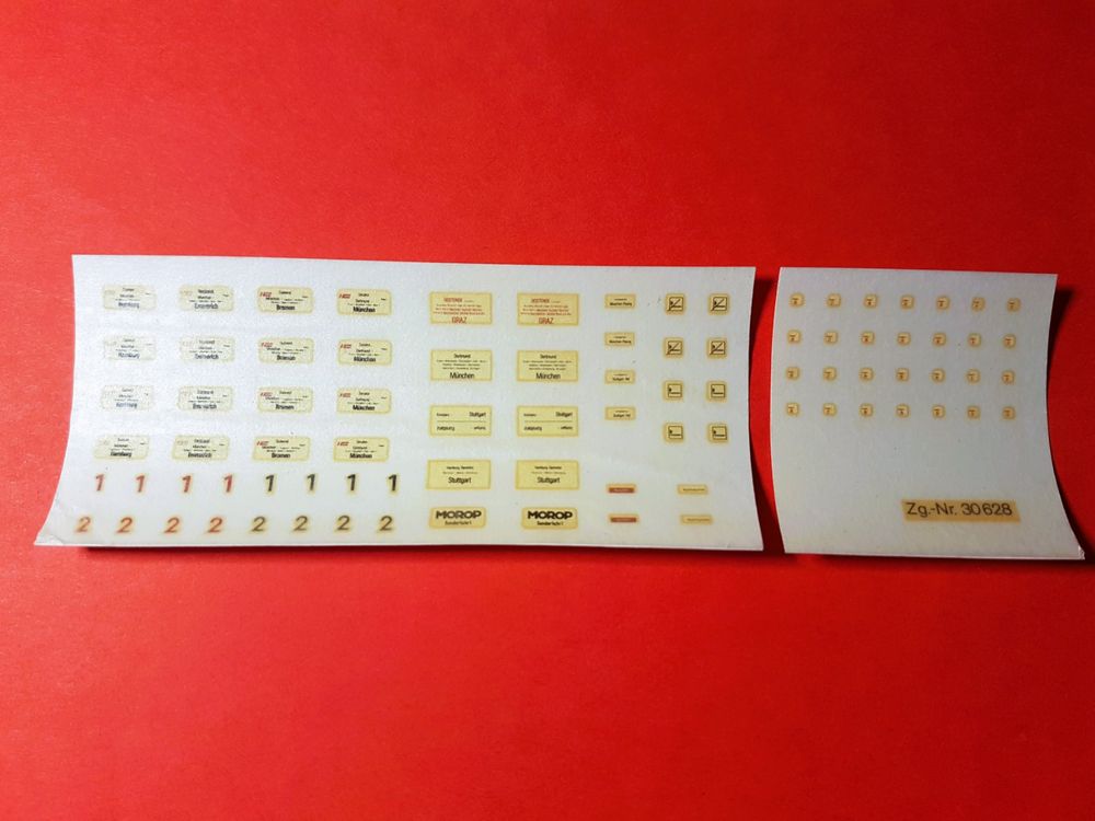 Märklin autocollant, Aufkleber, Zg-Nr. 30628, pour 4348 etc. (Neu und ...
