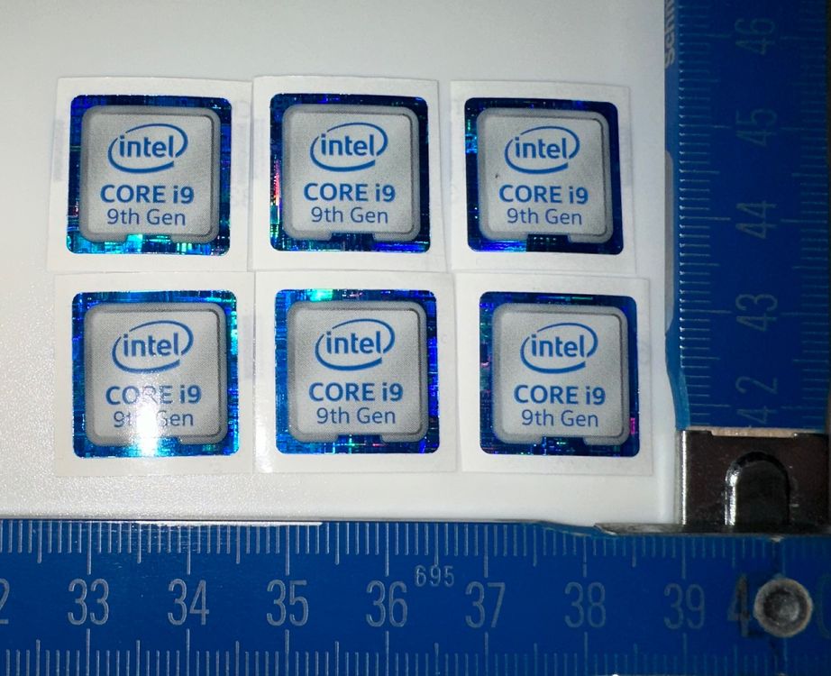 INTEL CORE i9 9th AUFKLEBER ¦ STICKER (Neu (gemäss Beschreibung)) in ...