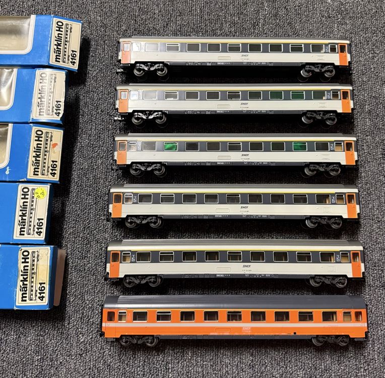 Märklin 4161/4156 SNCF Personenwagen Eurofima H0 (Gebraucht) in Bauma ...