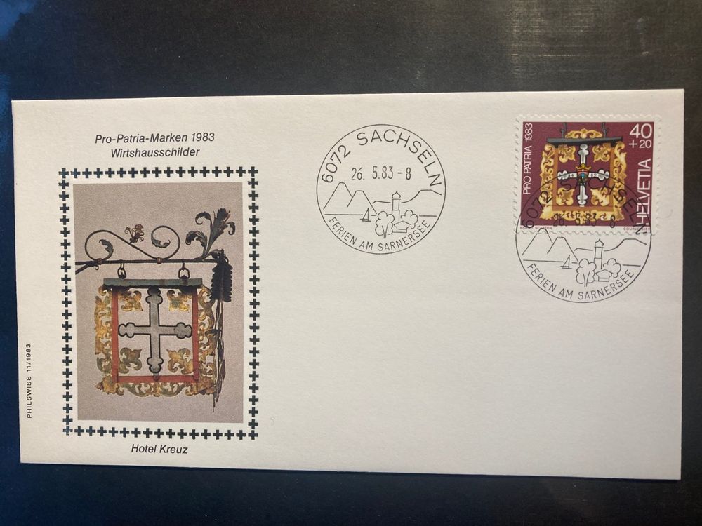 CH 1983 Ersttagsbrief PP 40+20 Kreuz Ortsstempel Sachseln | Kaufen auf Ricardo