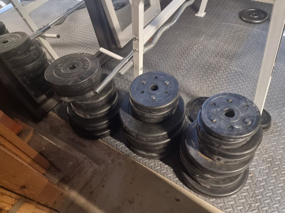 Hantelscheiben / Gewichte / Weights 110kg+ (Gebraucht) in Rodersdorf ...