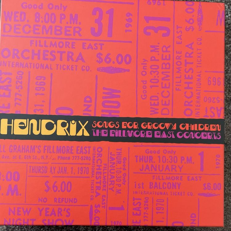 Jimi Hendrix - The Fillmore Easts Concerts - 8 LPs Box (Gebraucht) in ...