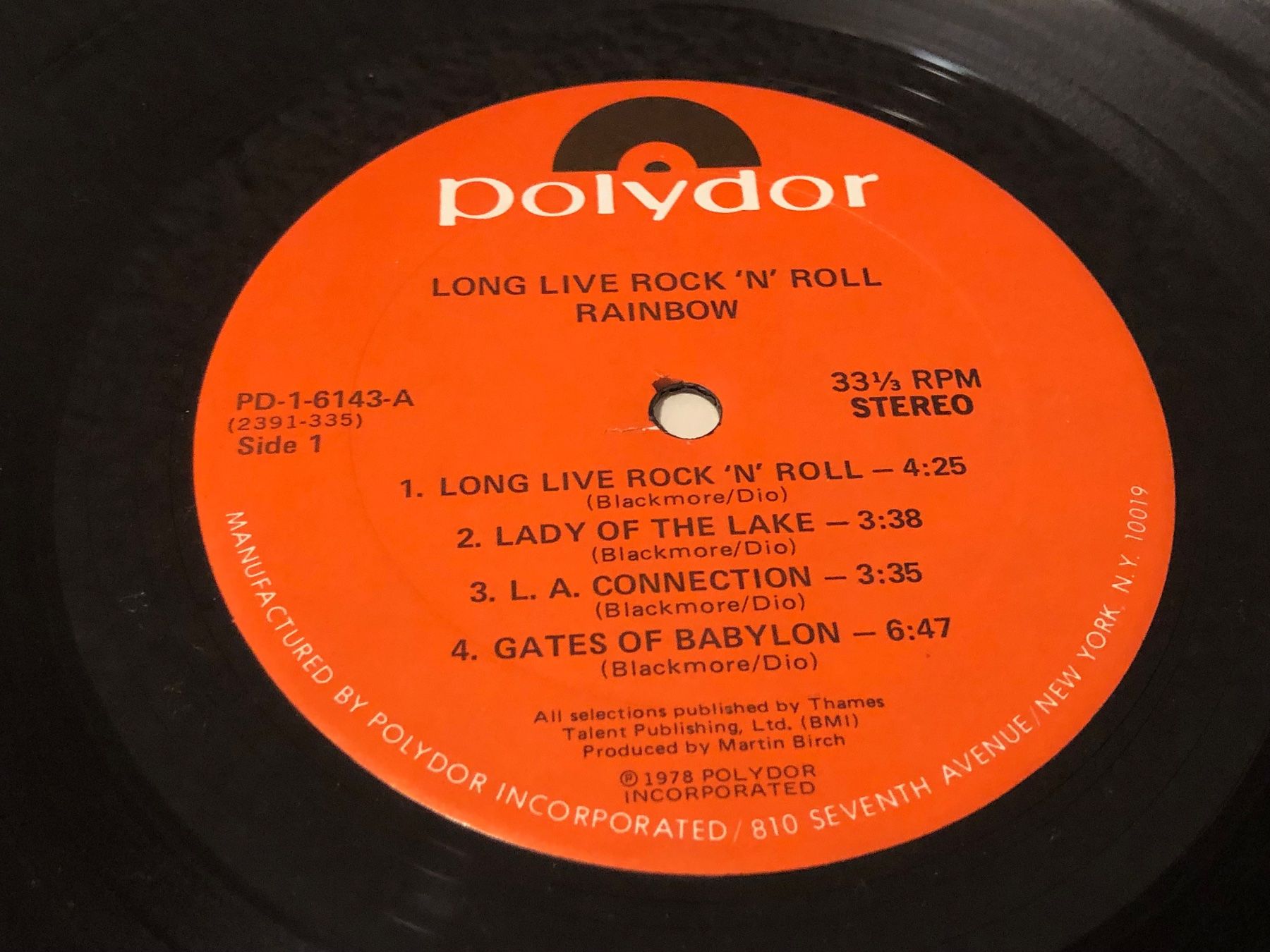 RAINBOW - LONG LIVE ROCK 'N' ROLL LP ORIG USA 1978 METAL (Gebraucht) in ...