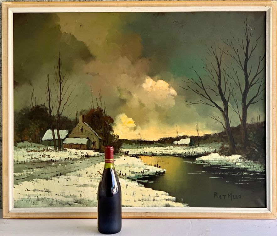 Piet Mees grosses Winterlandschaft Gemälde (Gebraucht) in Root für CHF ...